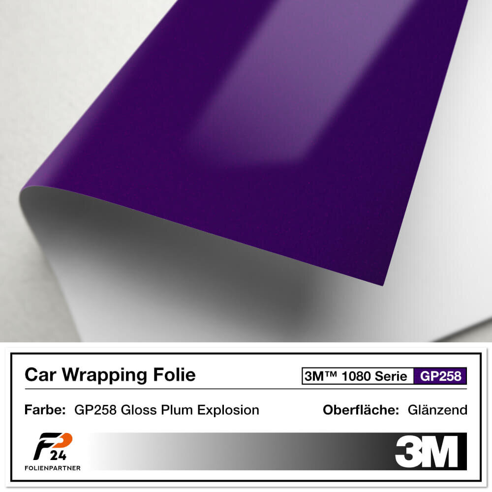 3M 1080 GP258 Gloss Plum Explosion Car Wrap Autofolie, 45,95