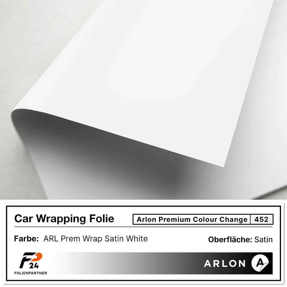 Arlon Premium Colour Change 452 Satin White Car Wrap, 45,95