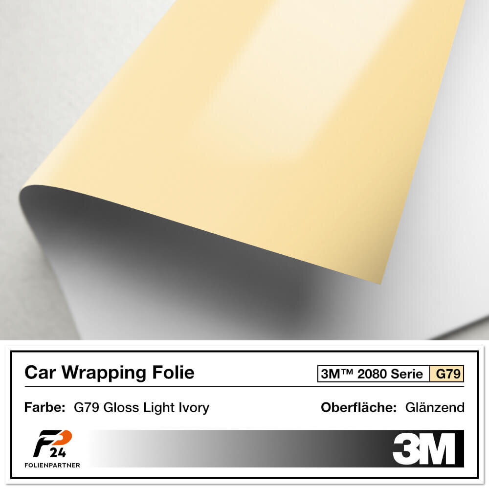 3M 2080 G79 Gloss Light Ivory Car Wrap Autofolie, 37,50